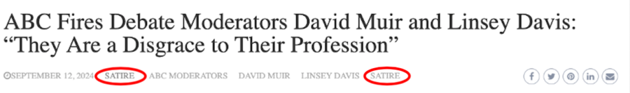 Fact Check: NO Evidence ABC Fired Presidential Debate Moderators David Muir And Linsey Davis ...